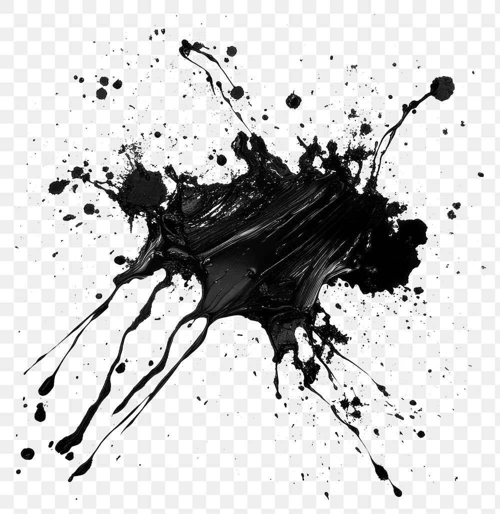 Ink splatter splash abstract contemporary | Free PNG - rawpixel