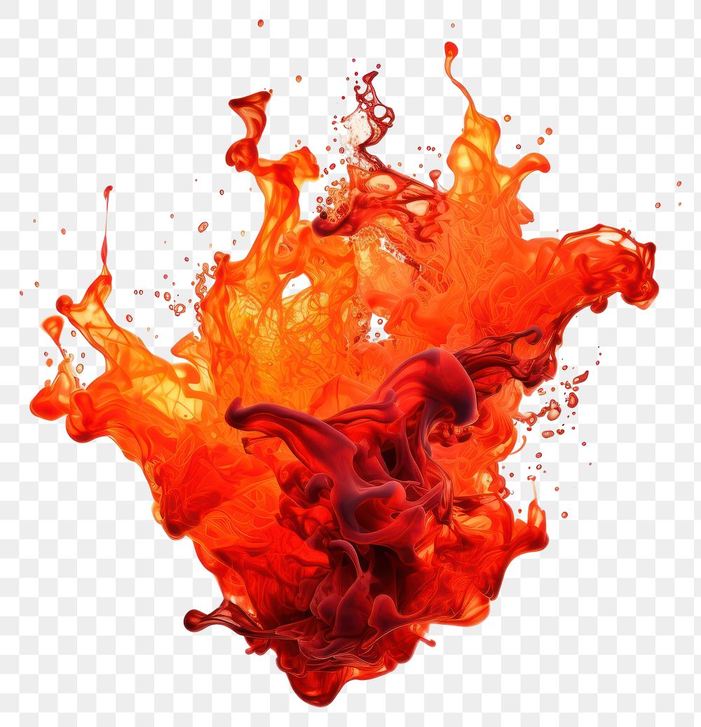 Lava splash abstract art explosion. | Free PNG - rawpixel