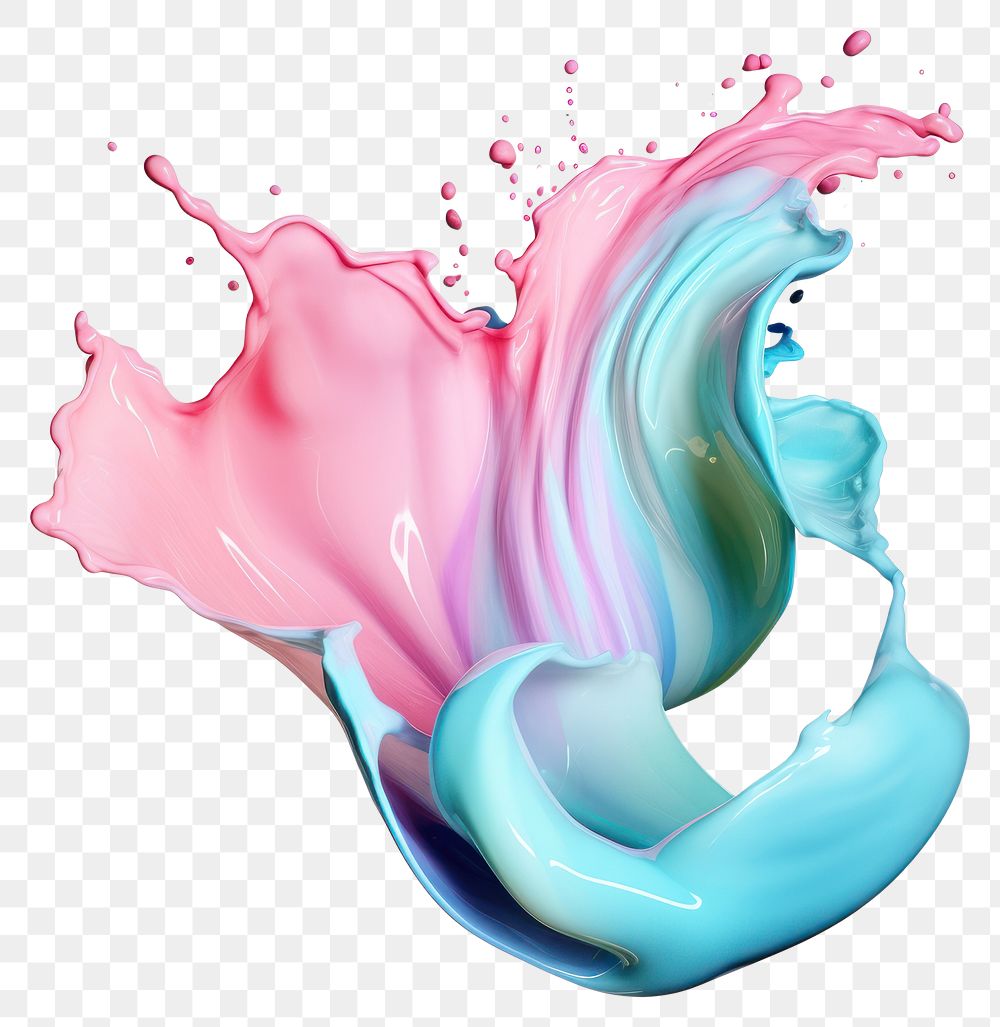 Pastel liquid splash abstract expression | Free PNG - rawpixel