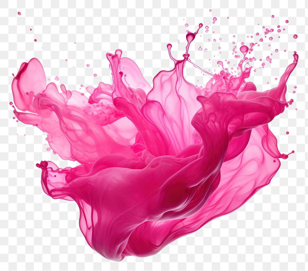 Pink liquid splash explosion artistic | Free PNG - rawpixel