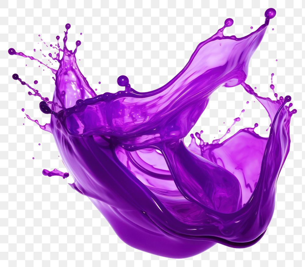 Purple liquid splash abstract art | Free PNG - rawpixel