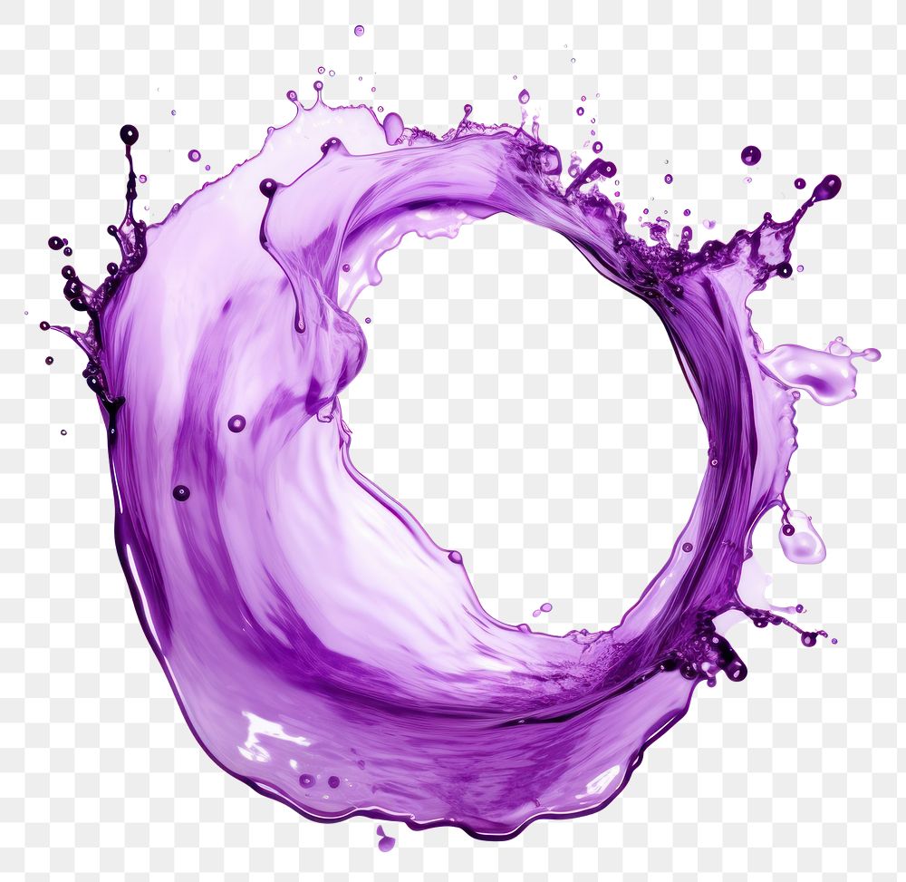 Purple liquid splash circle art | Free PNG - rawpixel