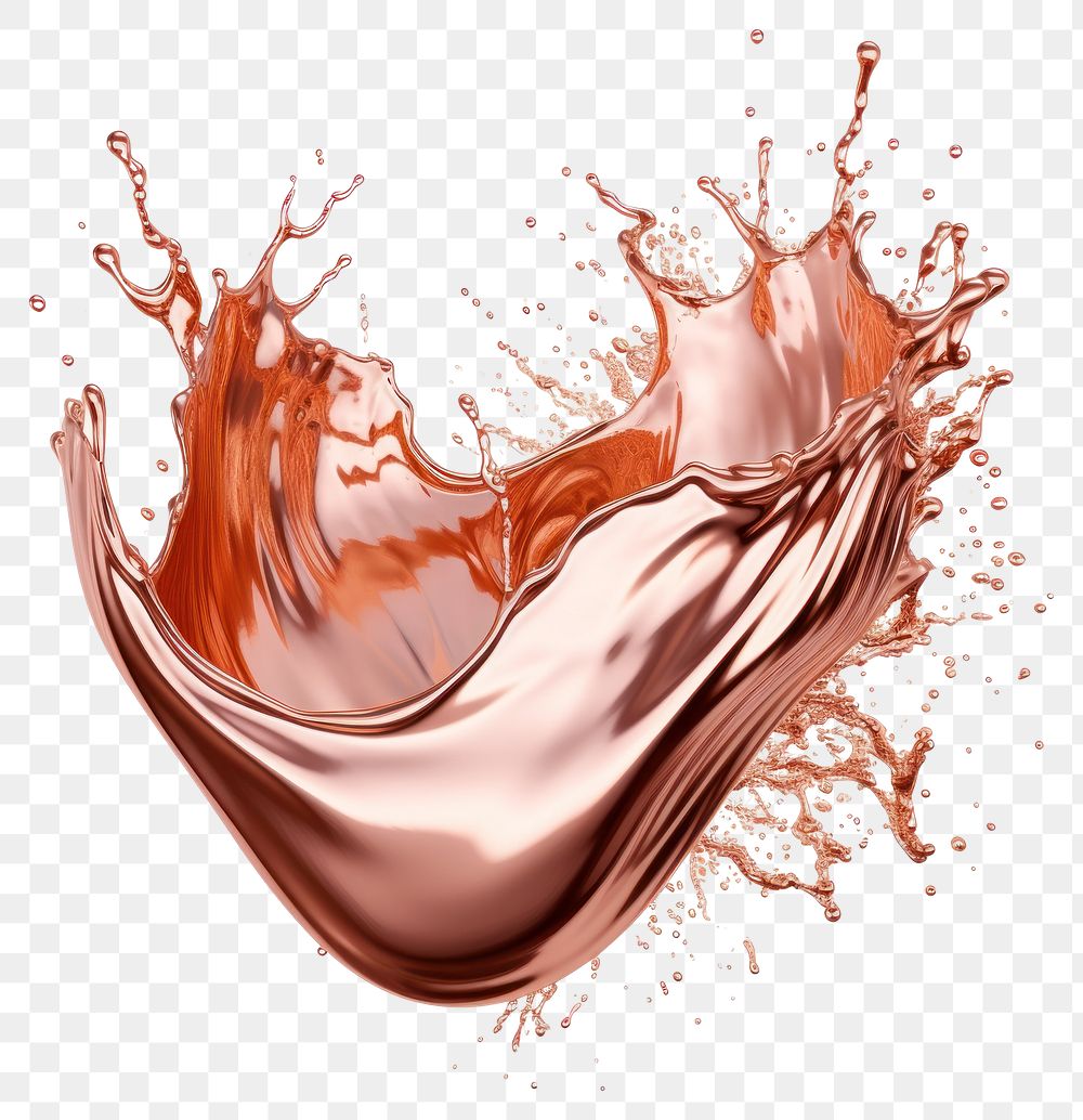 Rose gold splash art accessories | Free PNG - rawpixel