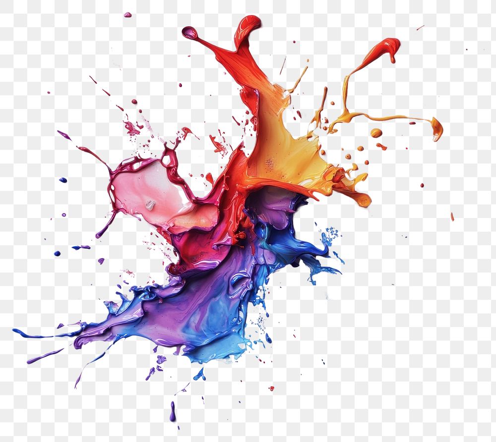 Spray paint splash abstract art | Free PNG - rawpixel