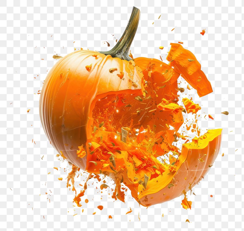 PNG Pumpkin explosion exploding food | Free PNG - rawpixel
