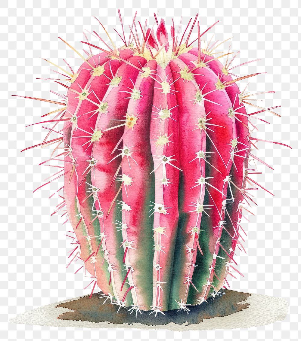 PNG Vibrant pink cactus illustration | Free PNG - rawpixel
