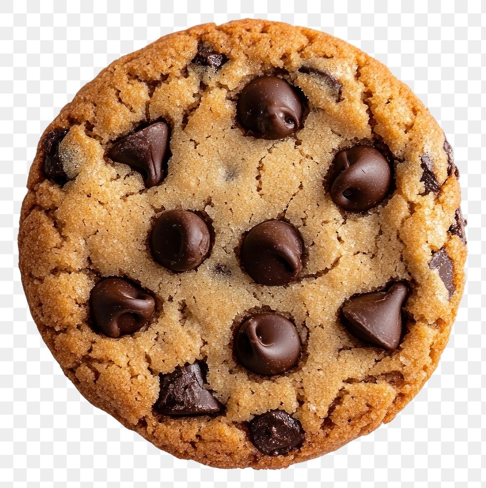 Chocolate chips cookie confectionery biscuit | Premium PNG - rawpixel