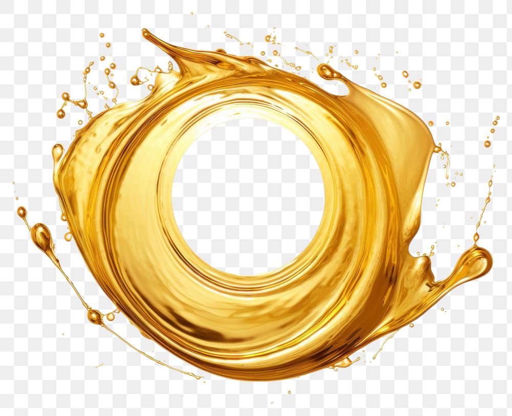 Gold liquid splash circle | Free PNG - rawpixel