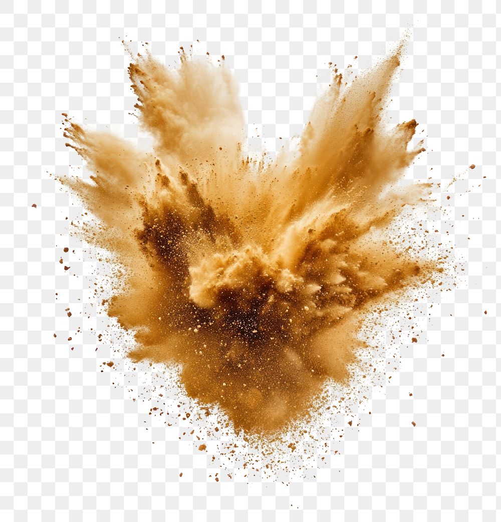 PNG Dynamic brown powder explosion | Free PNG - rawpixel