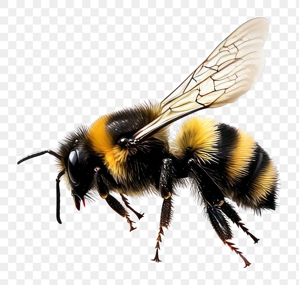 PNG flying bee photography isolated | Premium PNG - rawpixel