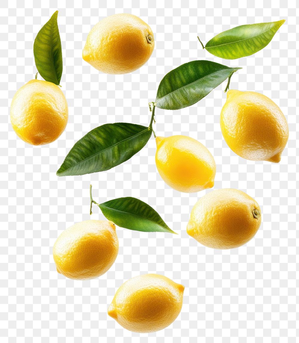 PNG Real lemons leaf produce | Free PNG - rawpixel
