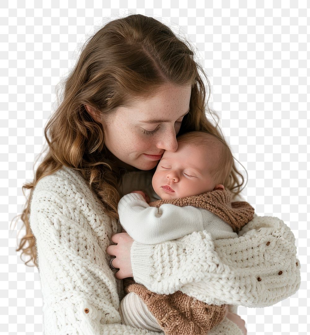 Mom and newborn photo baby | Free PNG - rawpixel