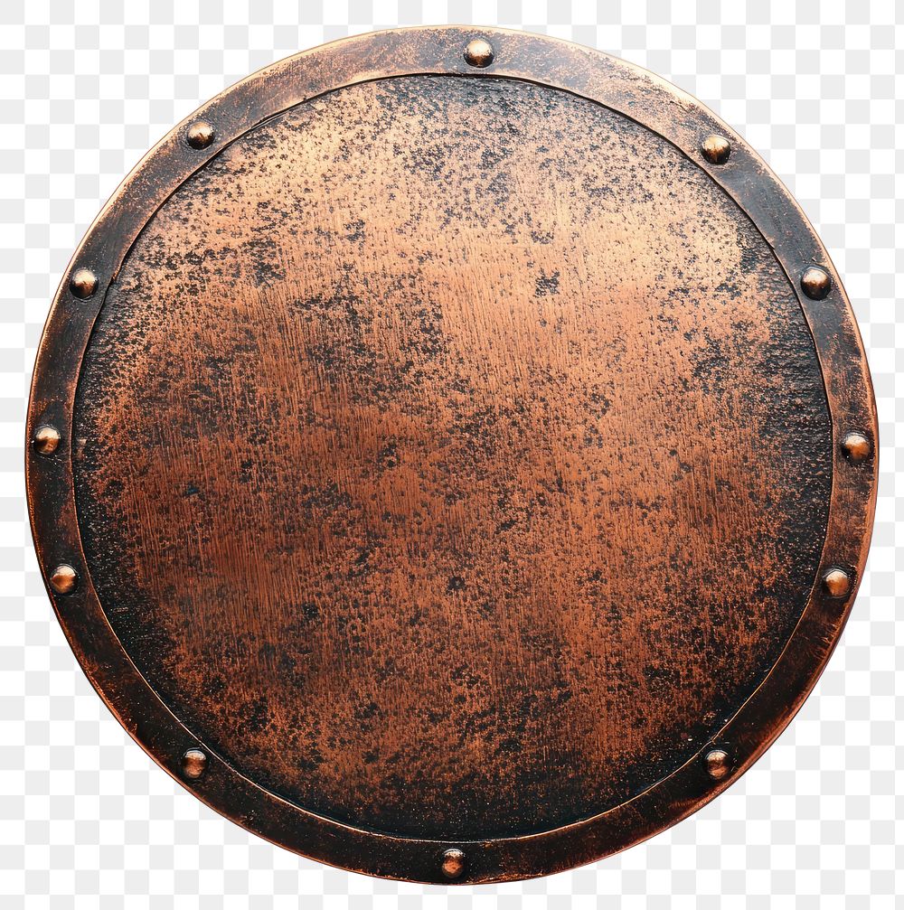 PNG Antique bronze round shield | Free PNG - rawpixel