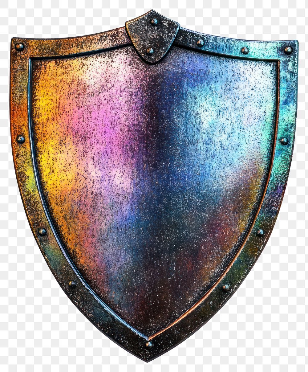 PNG Colorful metallic medieval shield | Free PNG - rawpixel