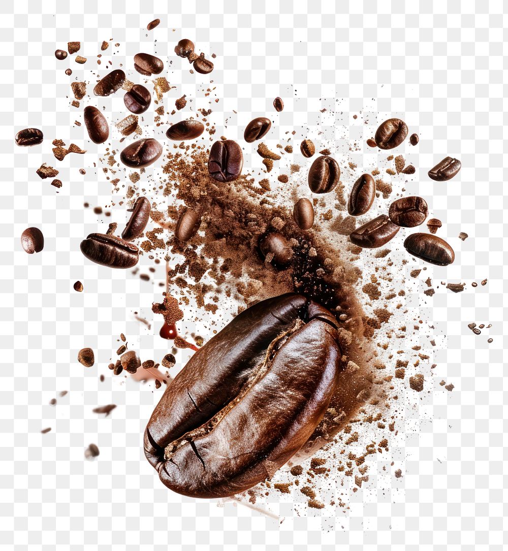 PNG Exploding coffee bean explosion | Premium PNG - rawpixel