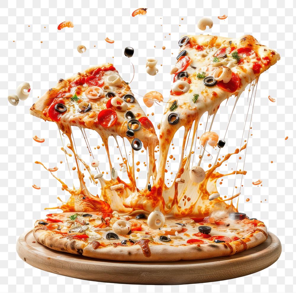 PNG Exploding seafood pizza explosion | Premium PNG - rawpixel