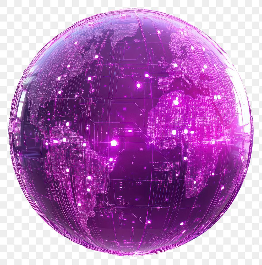 PNG Digital globe interconnected network | Free PNG Illustration - rawpixel