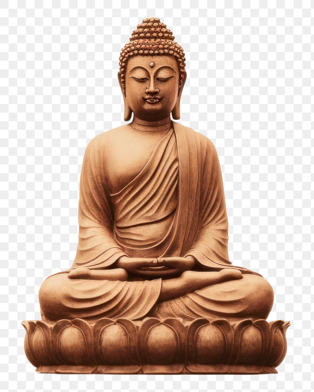 PNG Serene meditative Buddha statue, | Free PNG - rawpixel