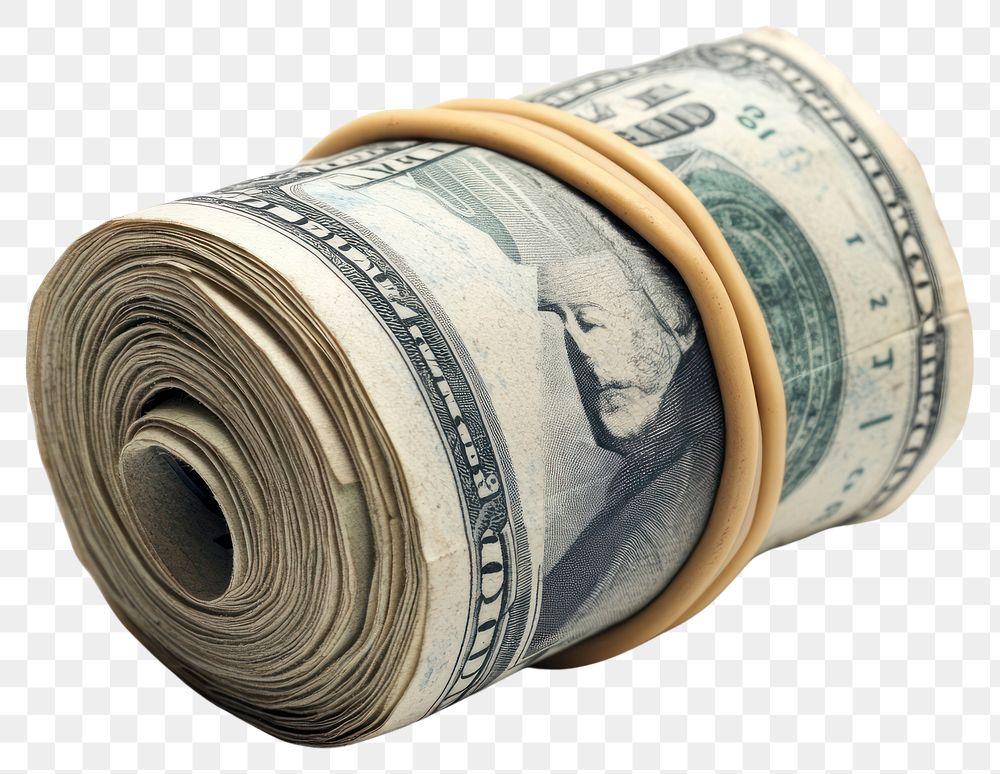 PNG US dollars rolled and | Free PNG - rawpixel