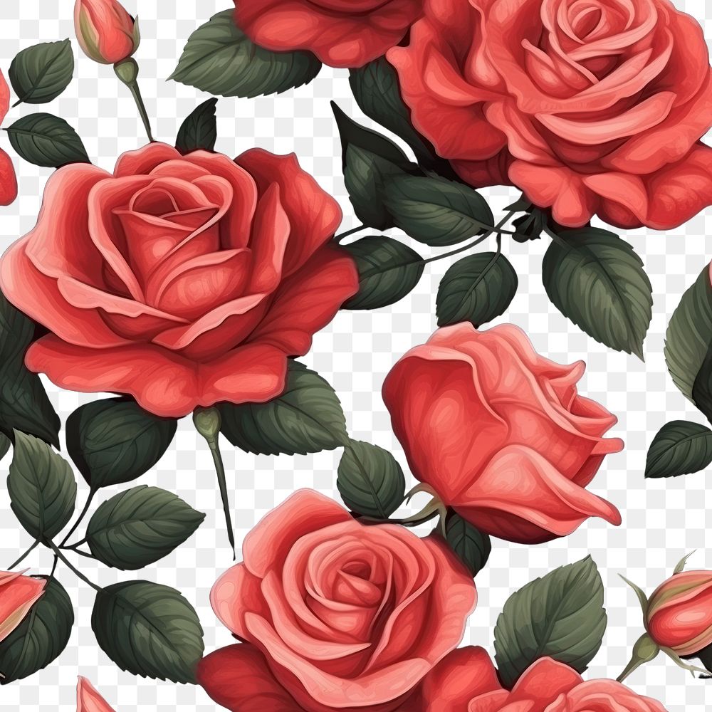 PNG Roses pattern flower petal. | Free PNG - rawpixel