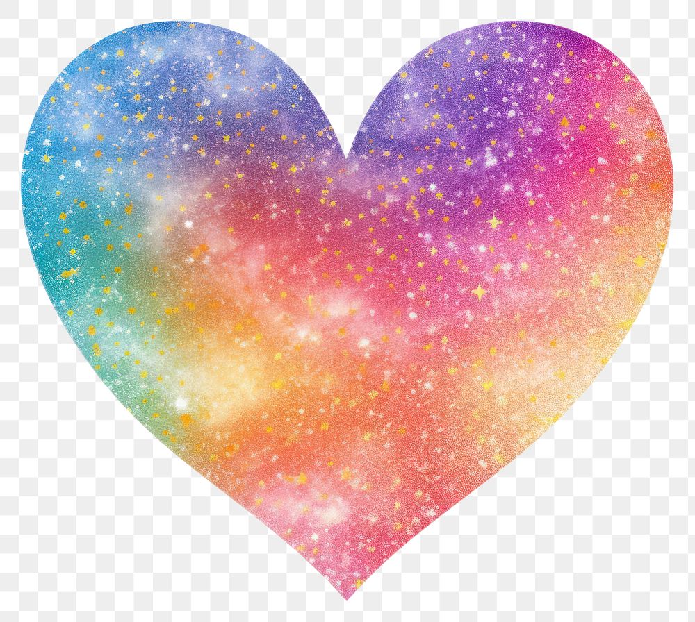 PNG Glitter rainbow heart icon | Free PNG - rawpixel