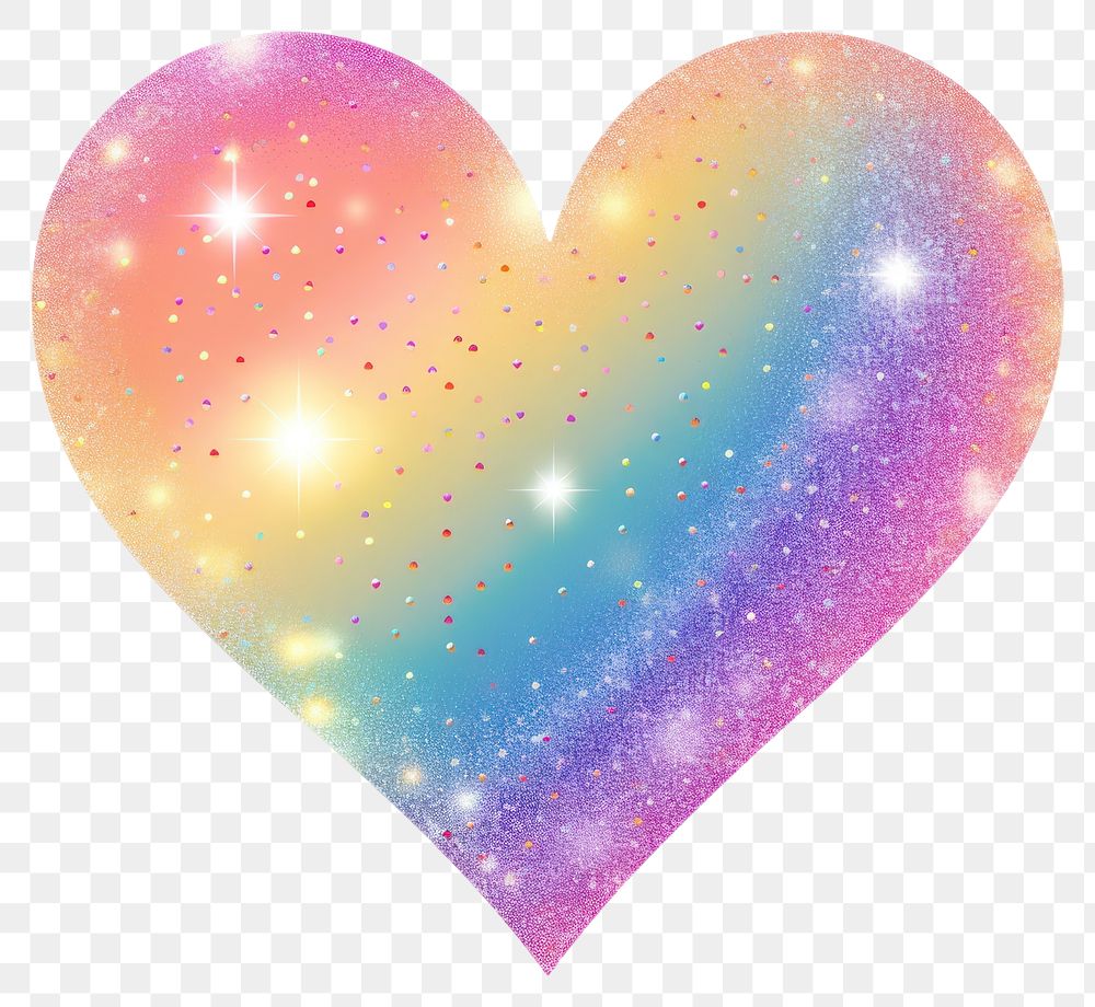 PNG Glitter rainbow heart icon | Free PNG - rawpixel
