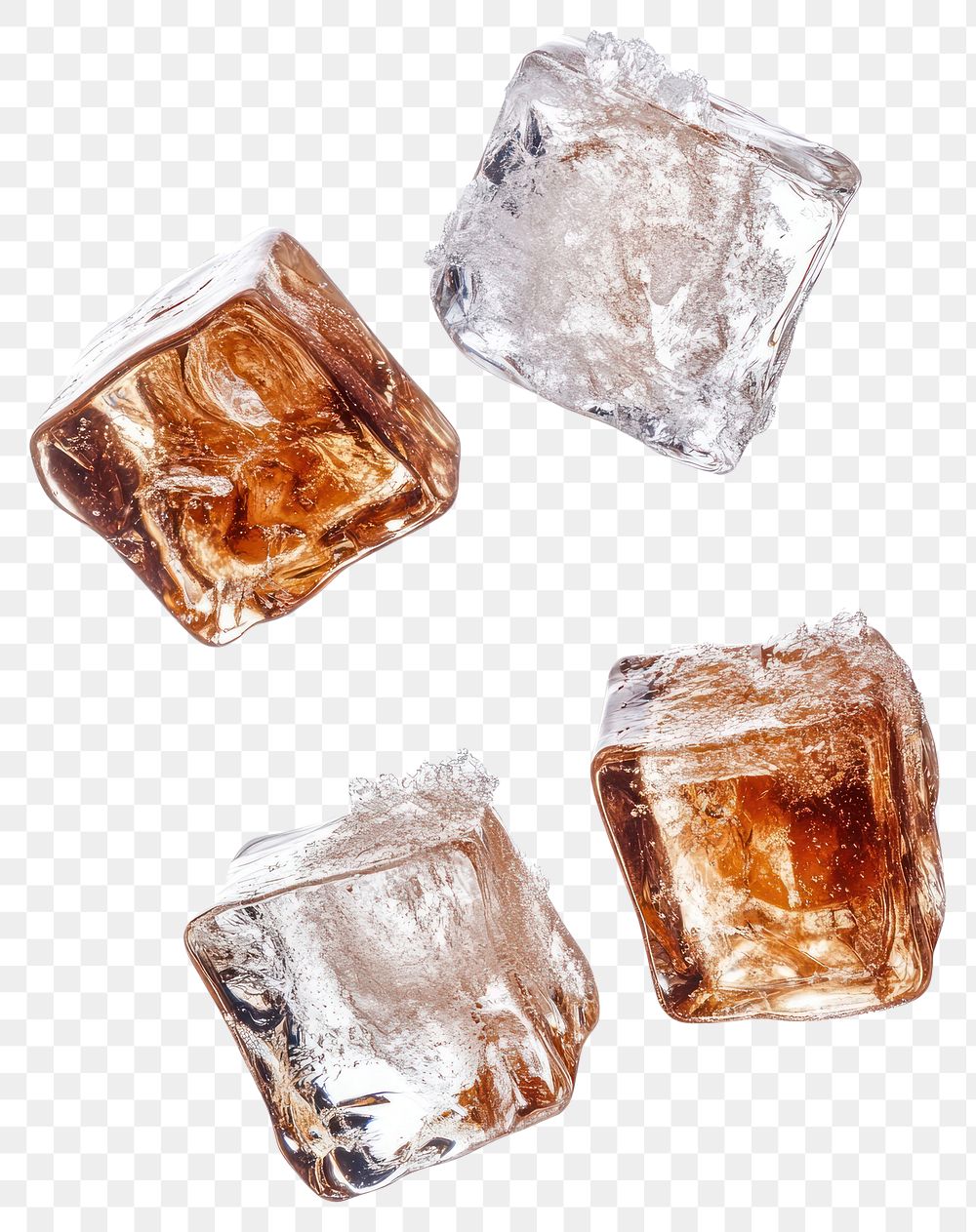 PNG Four flying ice cubes | Premium PNG - rawpixel