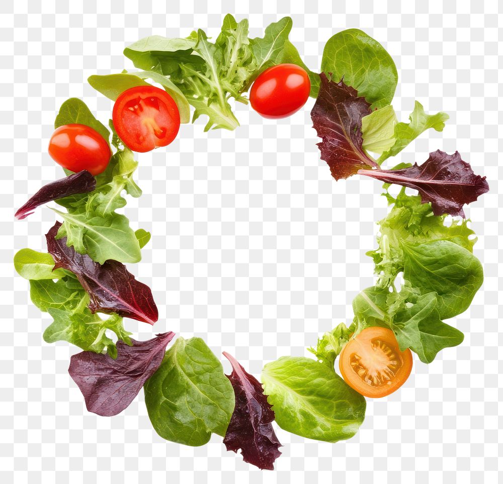 PNG Salads border vegetables wreath | Free PNG - rawpixel