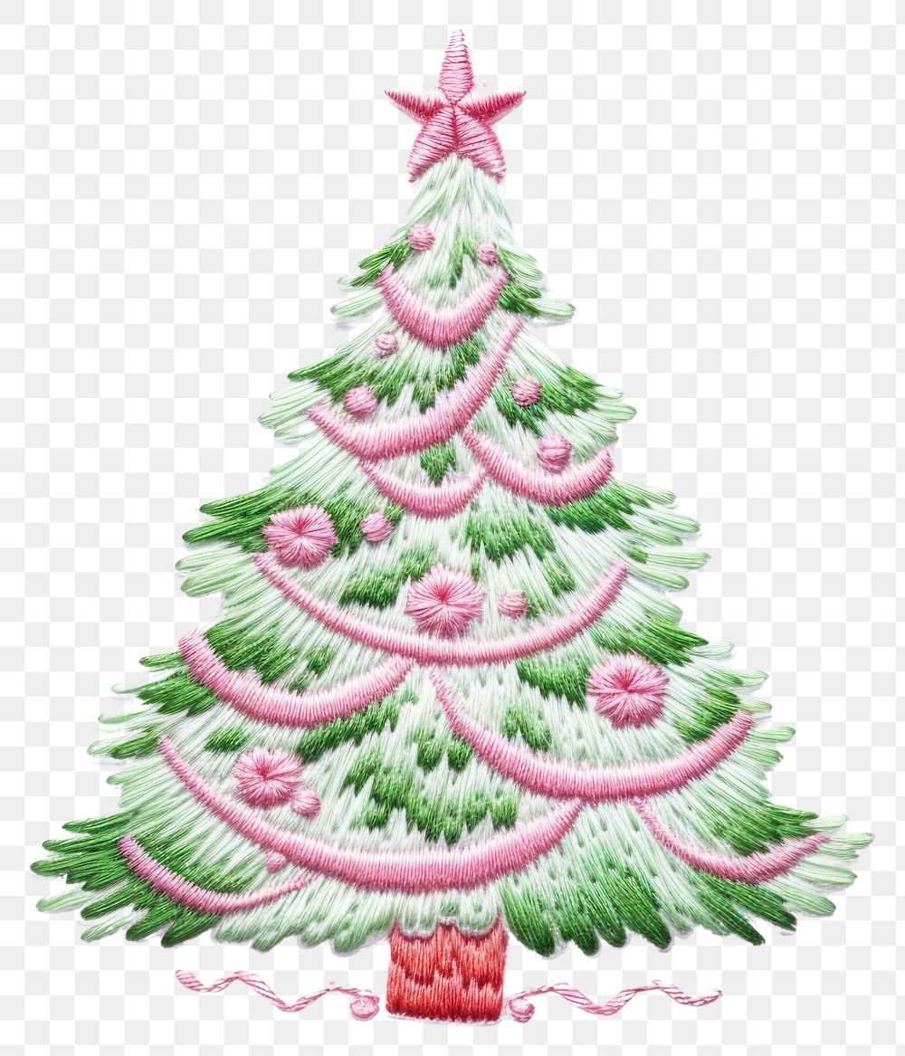 Christmas tree embroidery christmas pattern | Free PNG - rawpixel