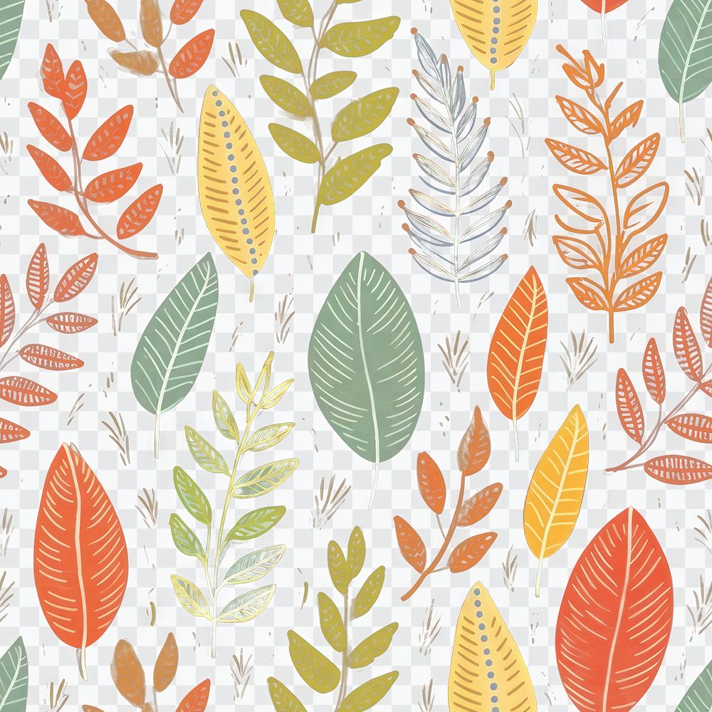 PNG Leaf pattern plant art. | Free PNG Illustration - rawpixel