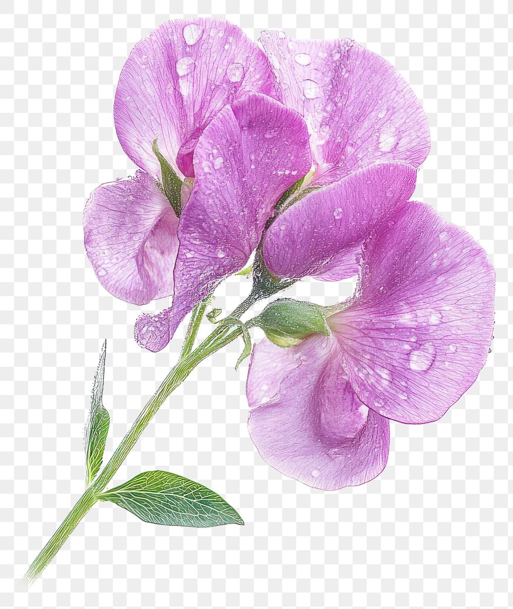 PNG Real sweet pea flower | Free PNG - rawpixel