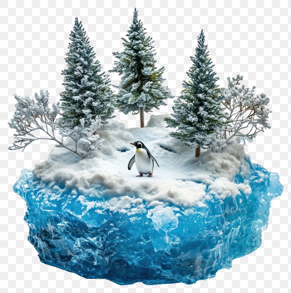 PNG Floating blue ice island | Free PNG - rawpixel