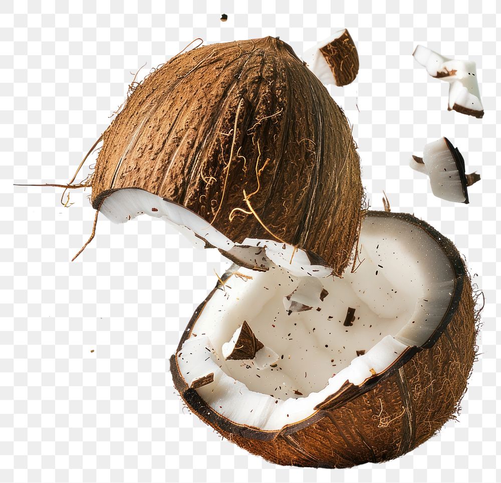 PNG Exploding coconut food background | Free PNG - rawpixel