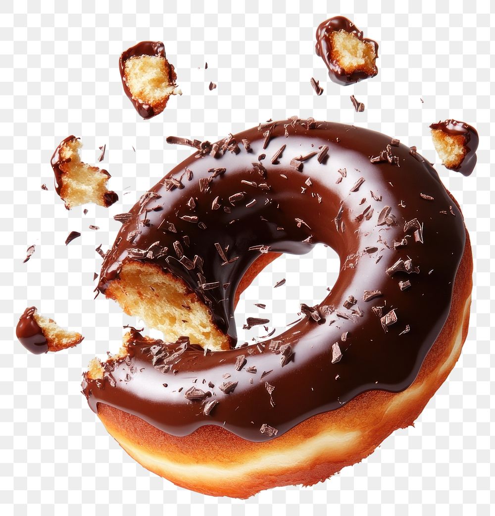PNG Exploding chocolate donut sweets | Free PNG - rawpixel