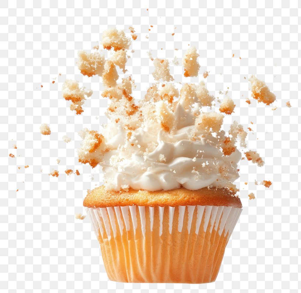 PNG Exploding cupcake background dessert | Free PNG - rawpixel