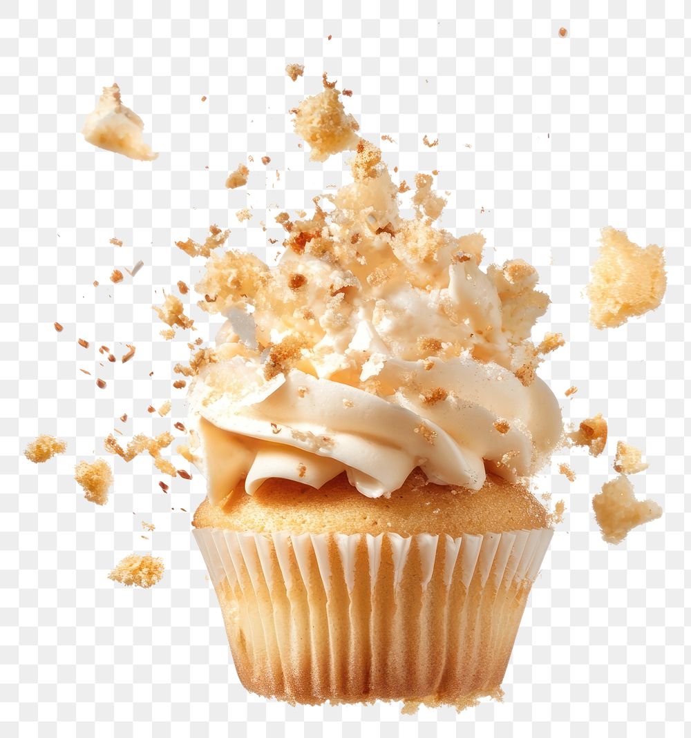PNG Exploding cupcake background dessert | Free PNG - rawpixel