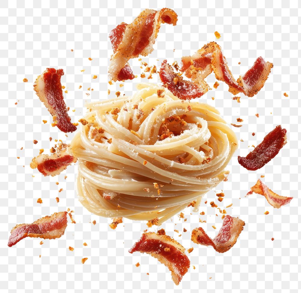 PNG Exploding bacon pasta background | Free PNG - rawpixel