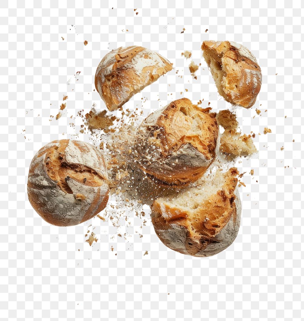 PNG Exploding bread food photography | Free PNG - rawpixel