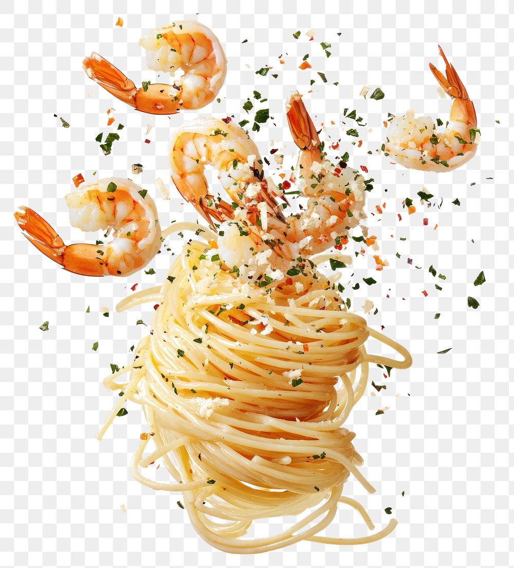 PNG Exploding shrimp pasta background | Premium PNG - rawpixel