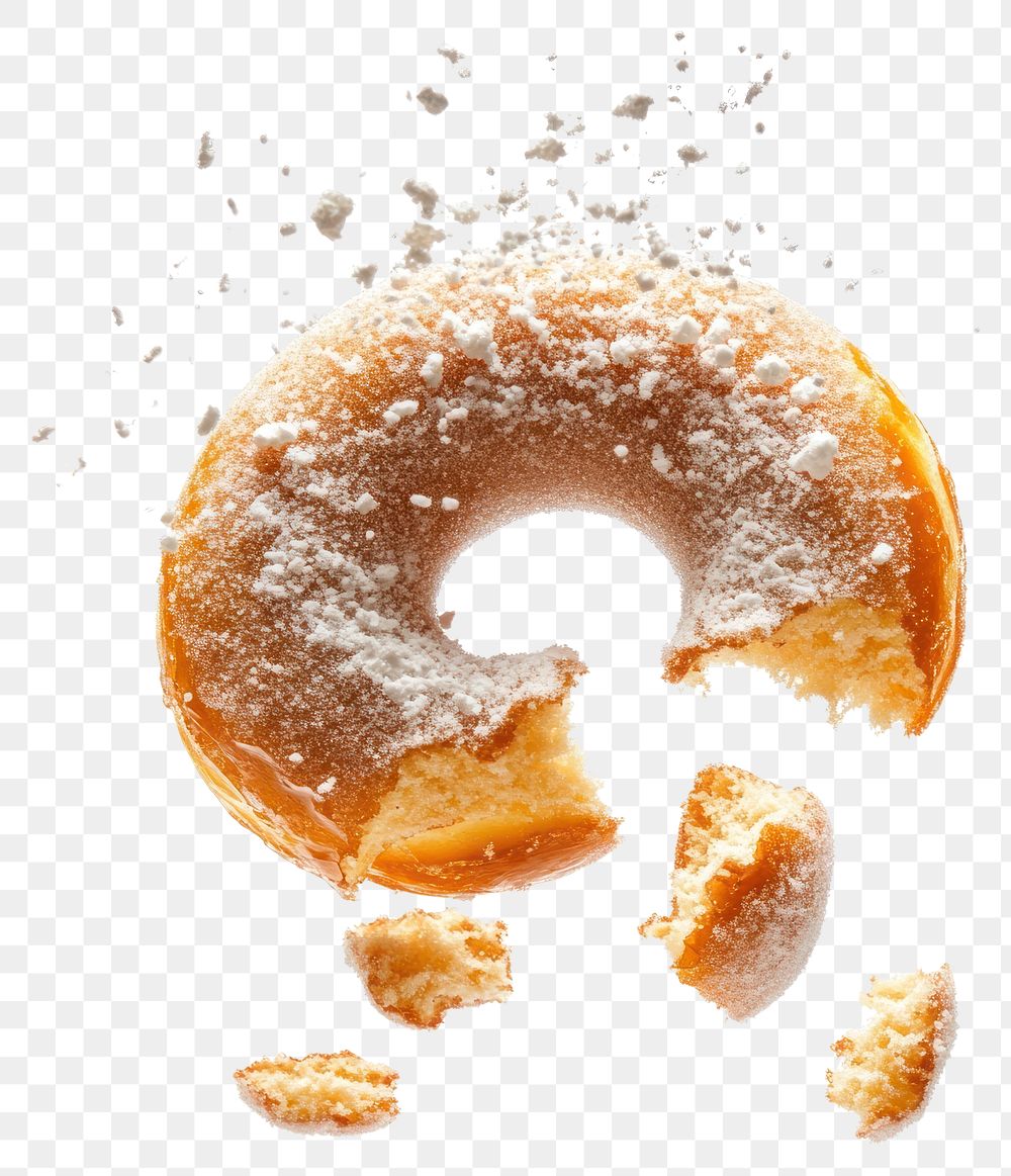 PNG Exploding sugar donut background | Free PNG - rawpixel