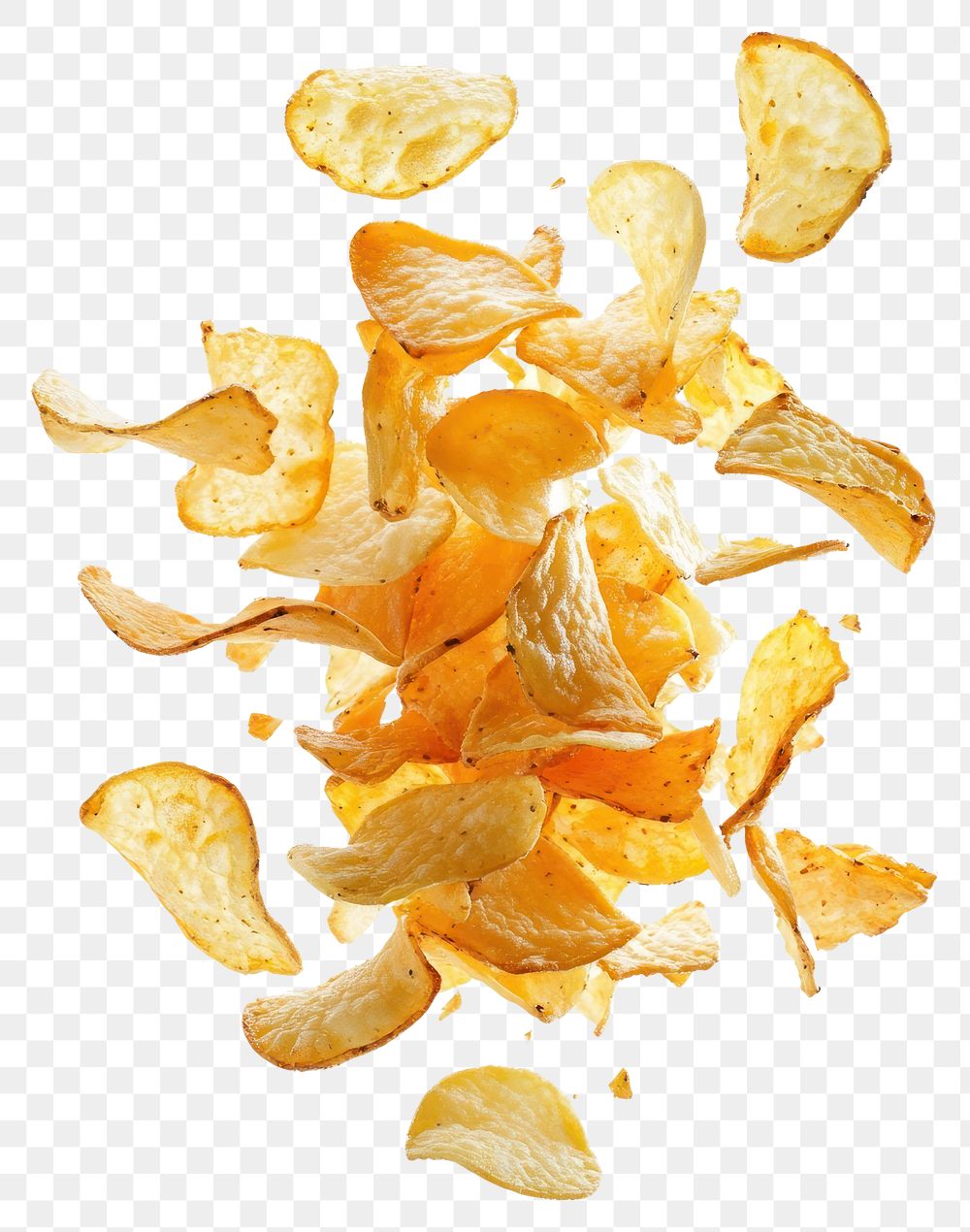 PNG Exploding potato chips snacks | Free PNG - rawpixel
