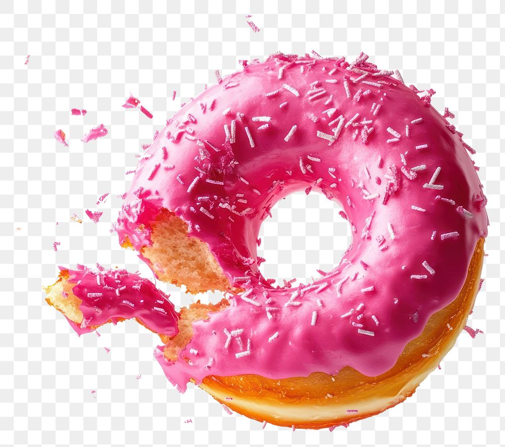 PNG Exploding pink donut sweets | Premium PNG - rawpixel