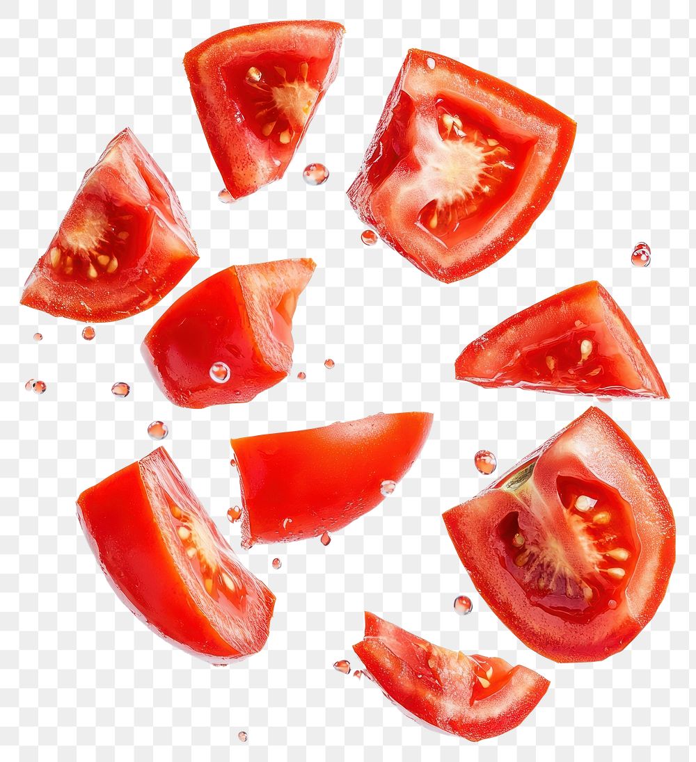 PNG Exploding real tomato pieces | Free PNG - rawpixel