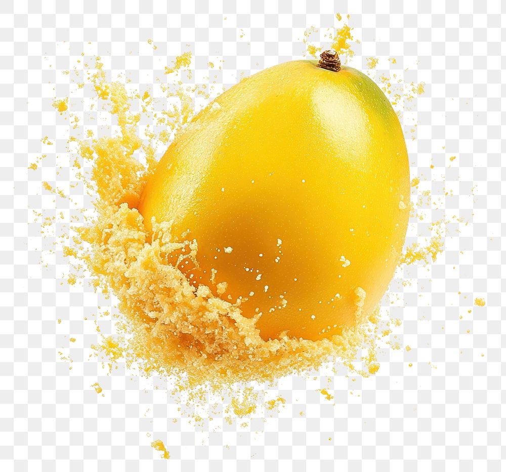 PNG Exploding real yellow mango | Free PNG - rawpixel