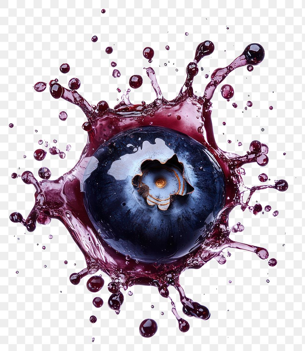 PNG Exploding real blueberry fruit | Free PNG - rawpixel