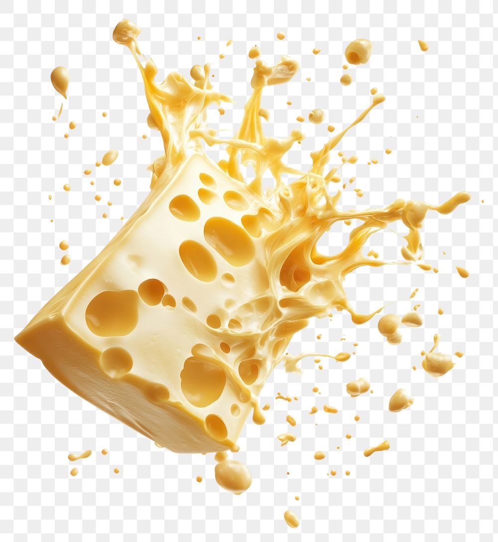PNG Exploding real cheese food | Free PNG - rawpixel