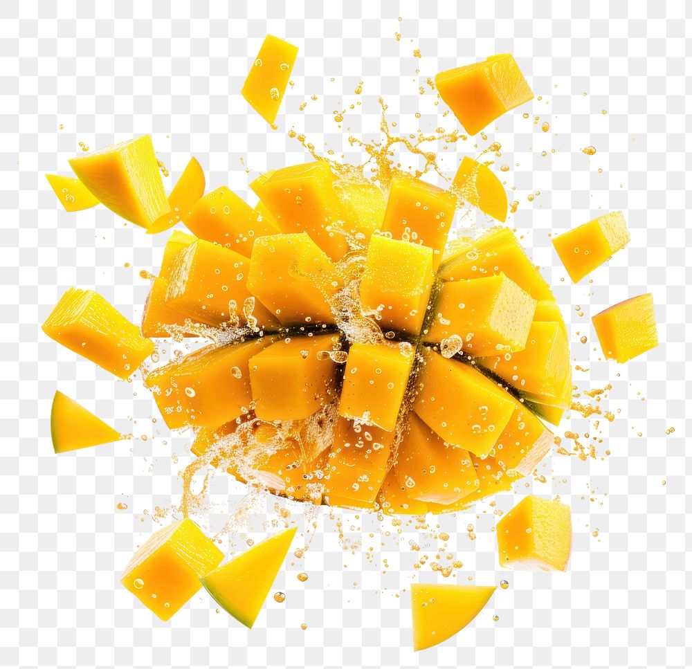 PNG Exploding real cutted mango | Free PNG - rawpixel