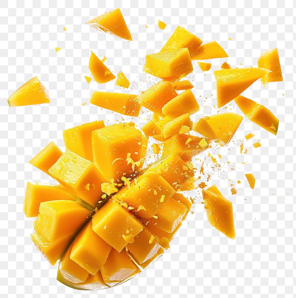 PNG Exploding real cut mango | Free PNG - rawpixel