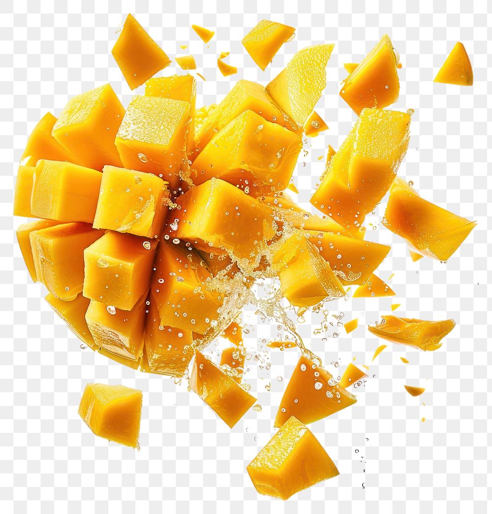 PNG Exploding real cut mango | Premium PNG - rawpixel