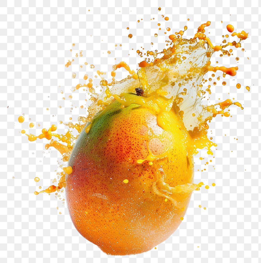 PNG Exploding real mango fruit | Free PNG - rawpixel
